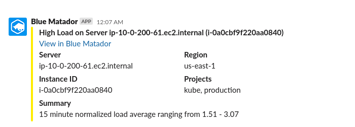 Blue Matador | Set Up AWS Infrastructure Monitoring Instantly